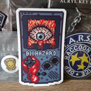 Resident Evil Sticker, Game Boy Sticker, Pixel Sticker, Horror Sticker ...