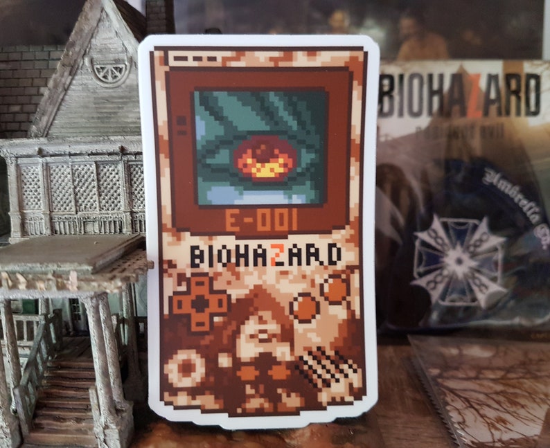Resident Evil Sticker Game Boy Sticker Pixel Sticker Horror - Etsy
