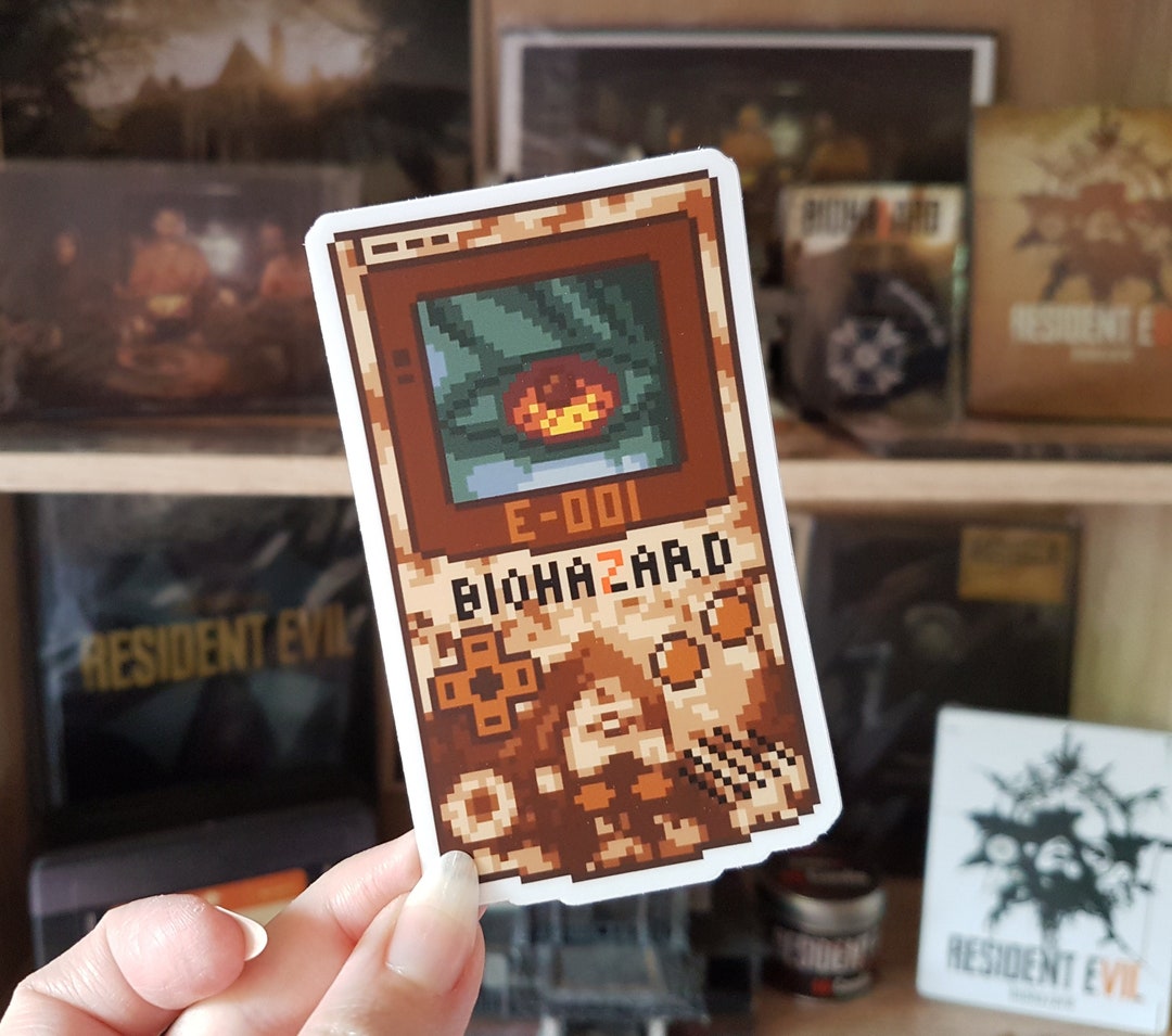 Resident Evil Sticker, Game Boy Sticker, Pixel Sticker, Horror Sticker ...