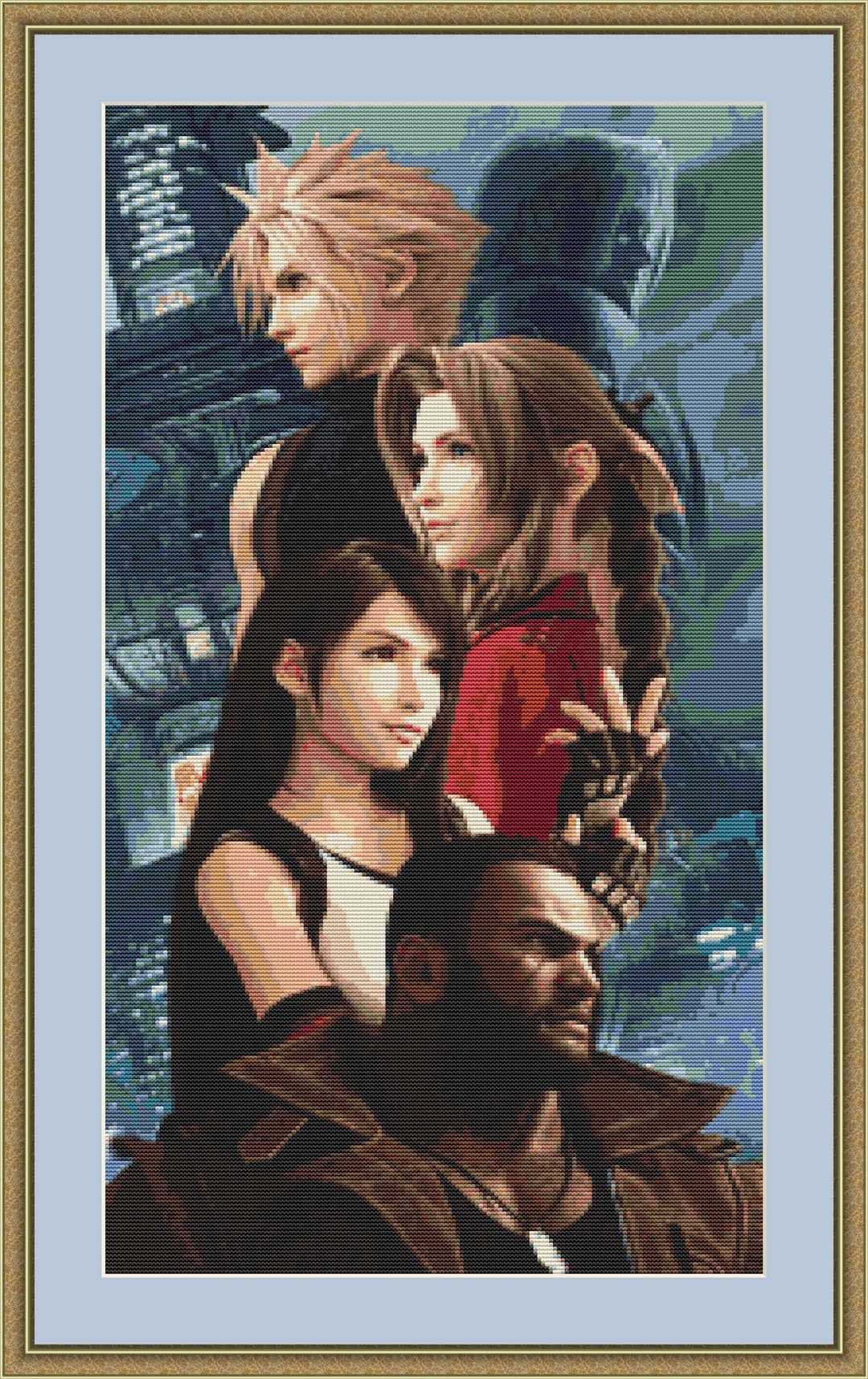 Final Fantasy Cross Stitch Pattern, Final Fantasy 7 Remake, Cross ...