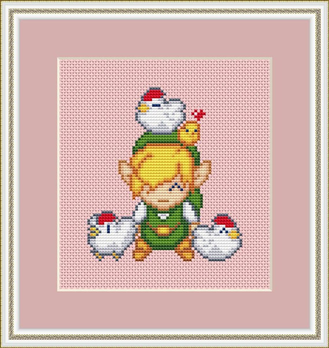 Zelda Cross Stitch Pattern, Kawaii Cross Stitch, Game Cross Stitch ...
