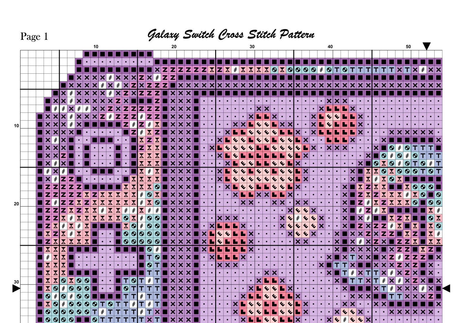 Switch Cross Stitch Pattern Galaxy Cross Stitch Gaming Cross - Etsy