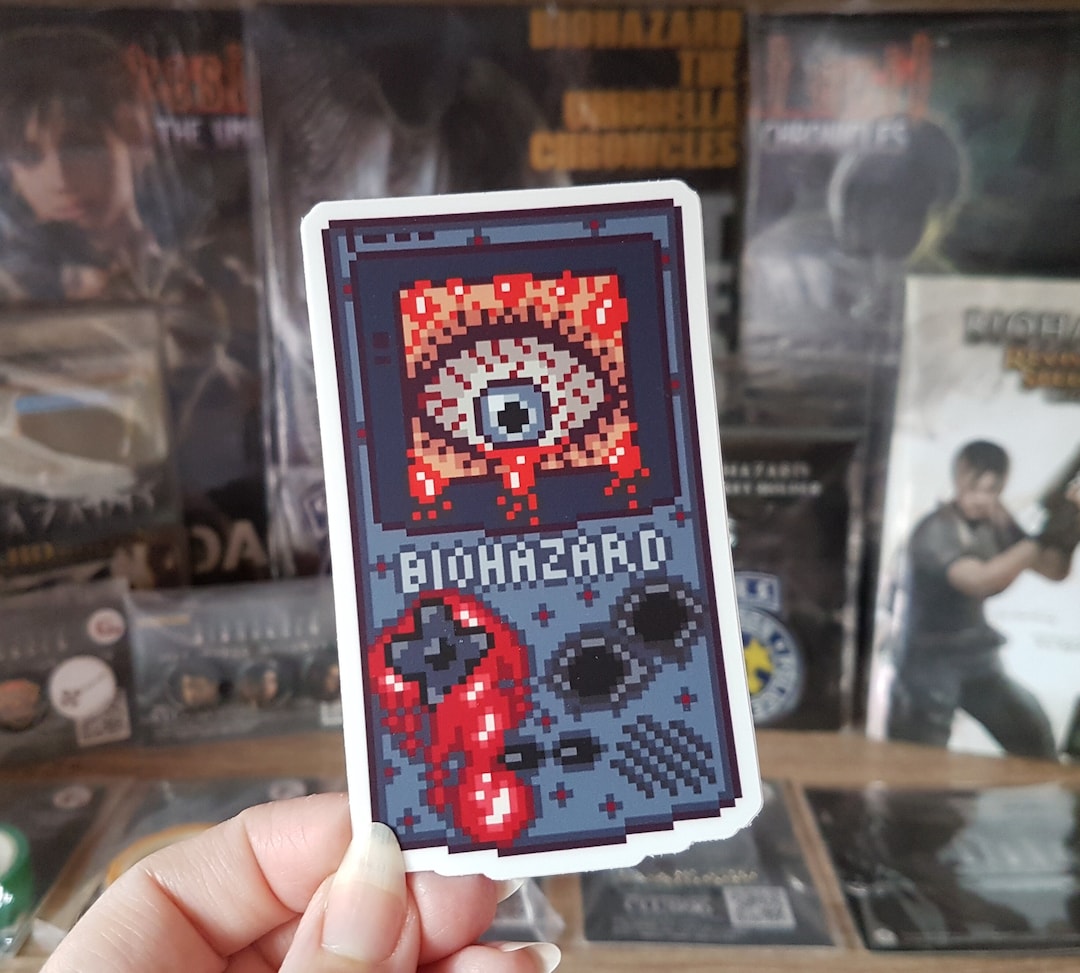 Resident Evil Sticker, Game Boy Sticker, Pixel Sticker, Horror Sticker ...