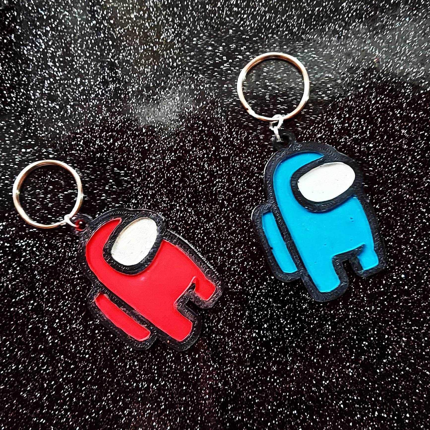 Among us Keychain amongus sus imposter Keychain handmade | Etsy