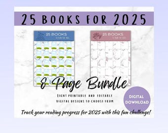 2025 Reading Tracker - Etsy