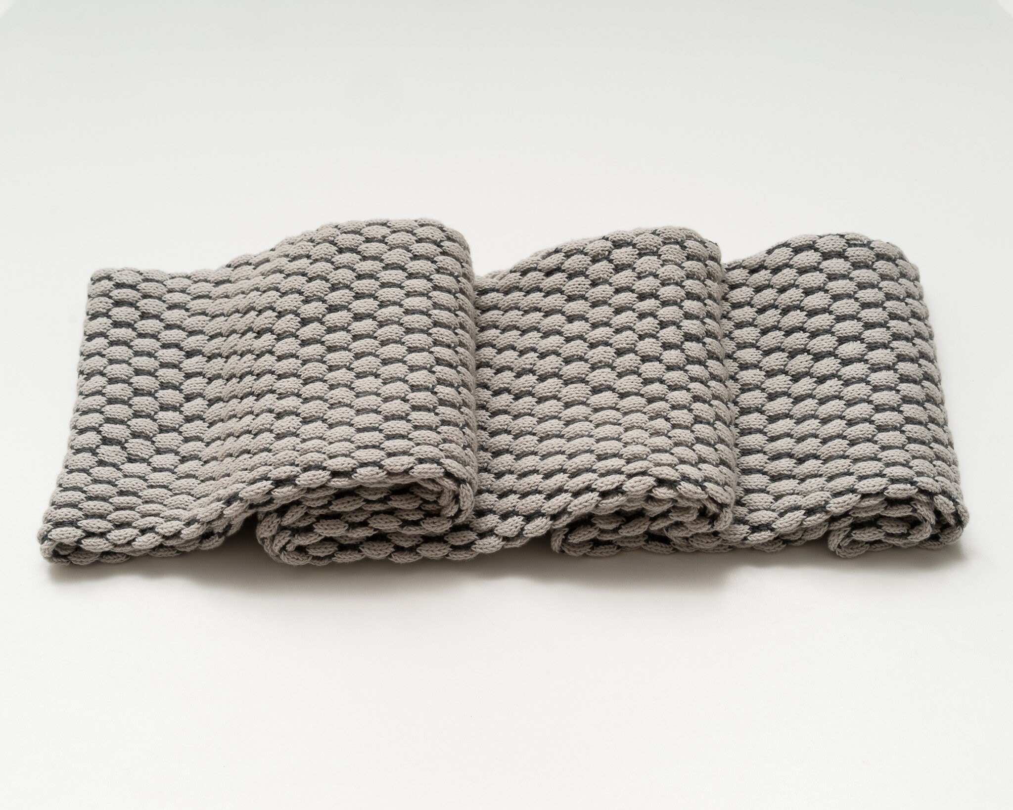 Women's Light Grey and Slate Grey Cotton Infinity Scarf - Etsy