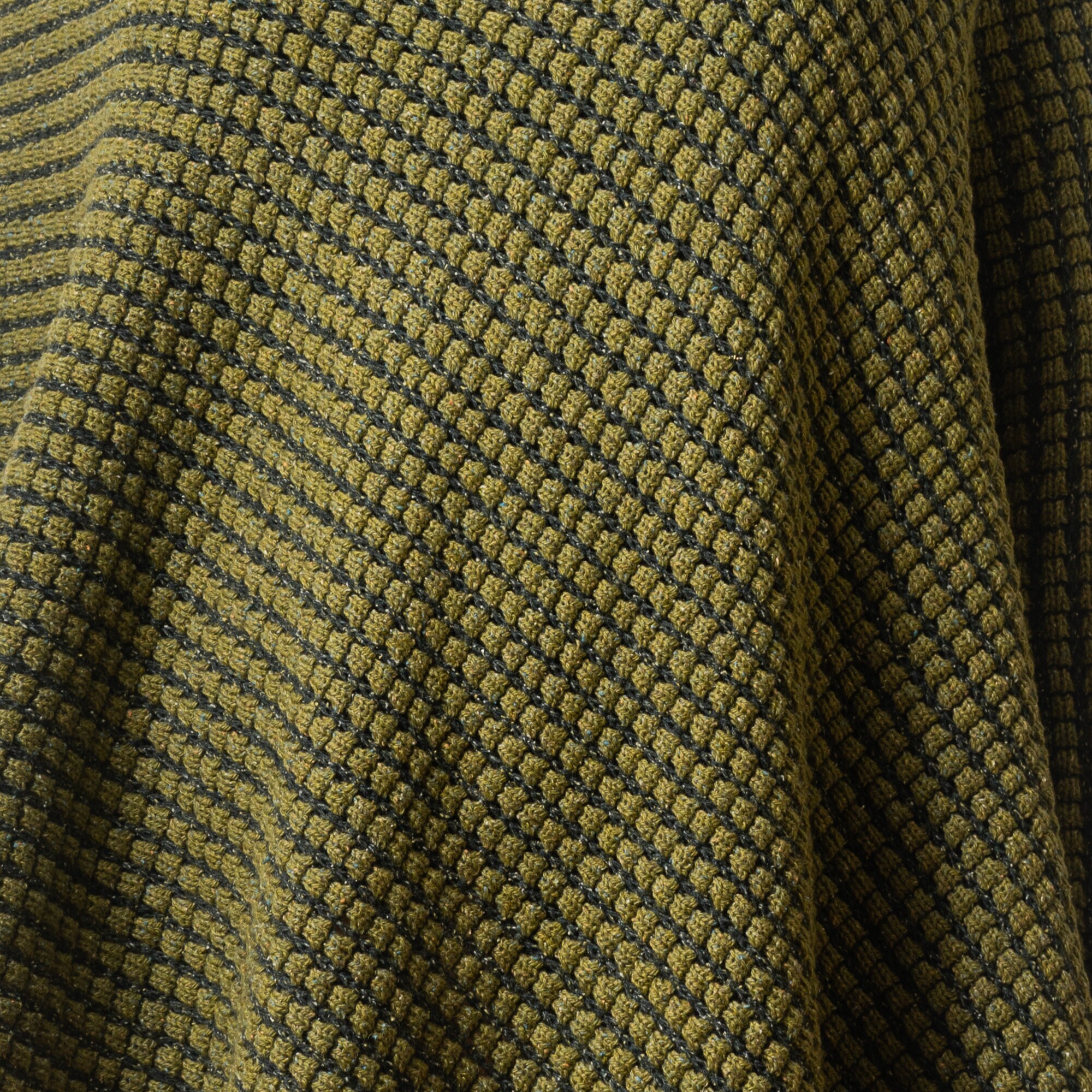 Women's Knitted Two Tone Green Poncho in a Merino and Silk - Etsy