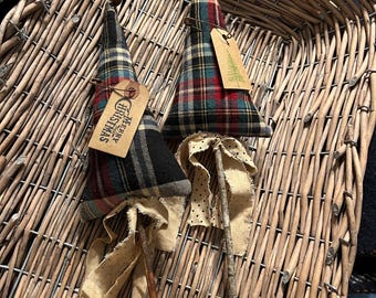 Handmade Christmas Tree Poke, Quilt Tree Poke, Primitive Bowl Filler ...