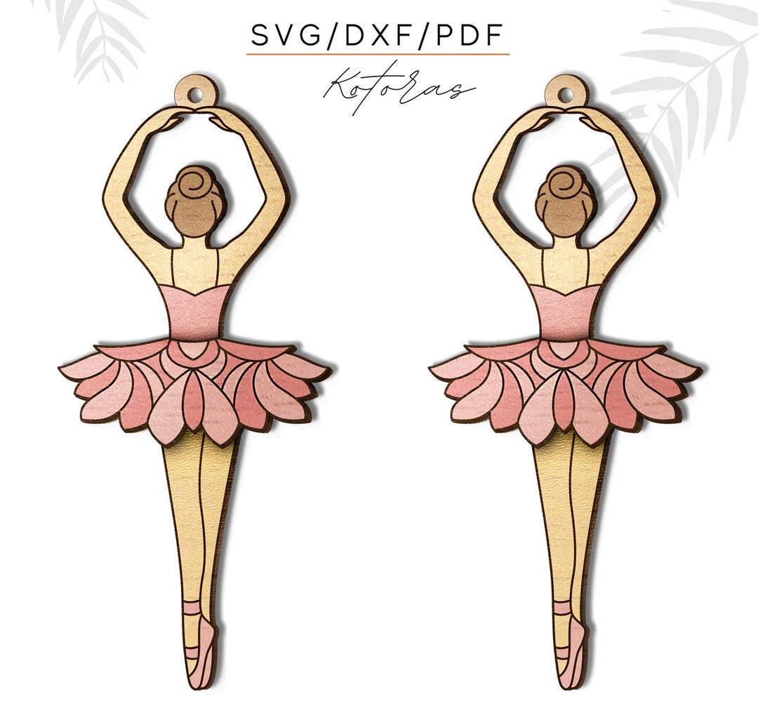 Ballerina Earrings / Digital Download / SVG /DXF / PDF - Etsy