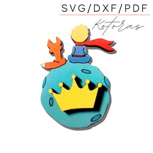 The Little Prince Pin for Laser Cut and Engrave Wood Svg, Laser Cut Svg ...