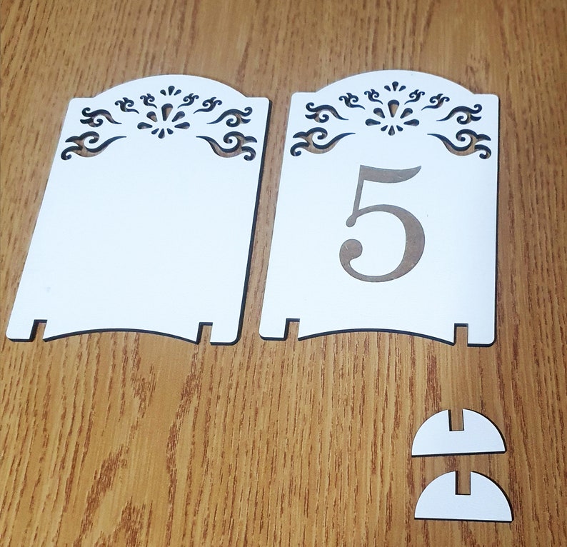 Laser Cut Wedding Table Numbers Digital Dxf Cdr Svg Pdf Ai - Etsy