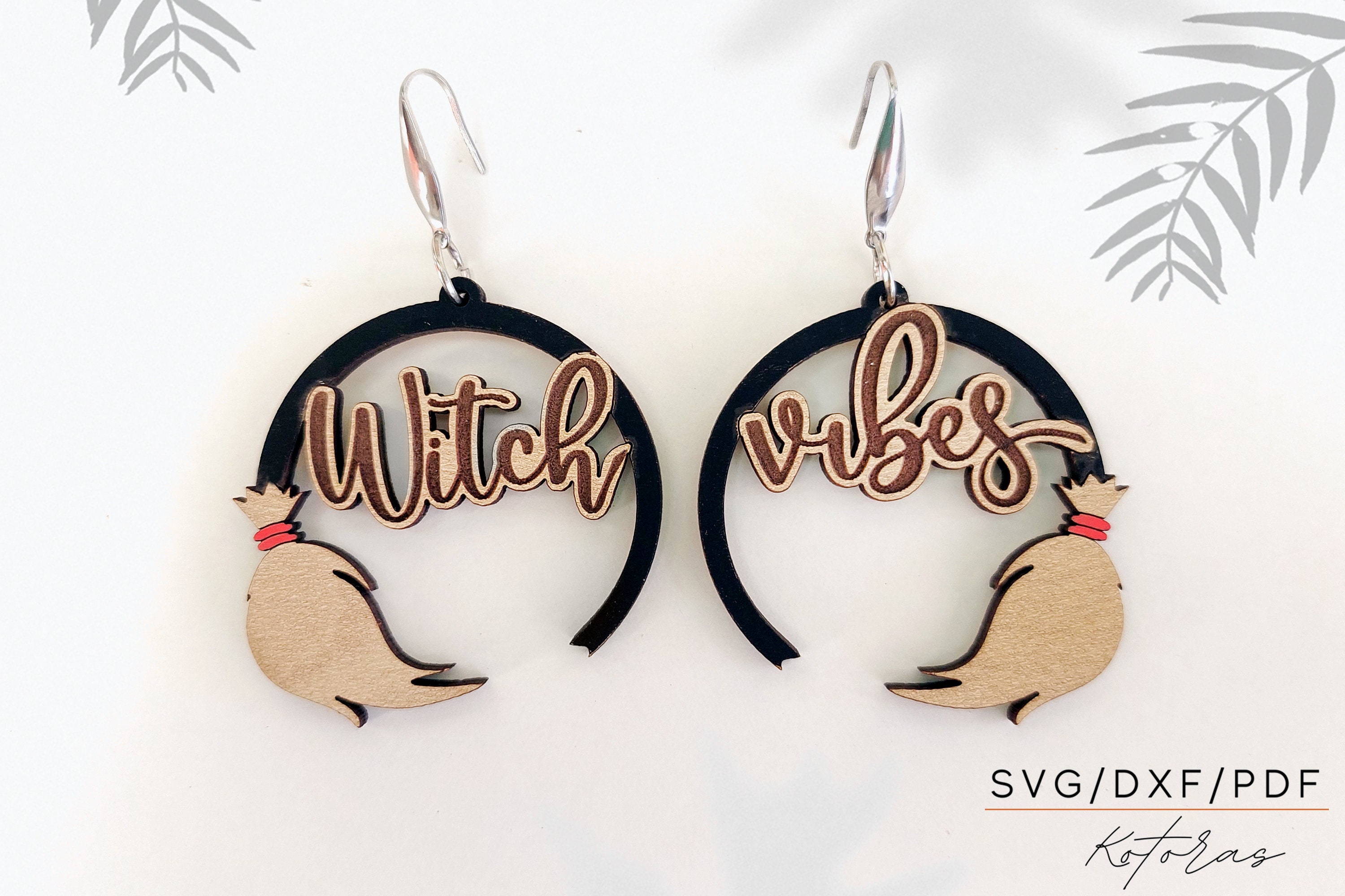Which Earrings SVG Cut File Ghost Earrings Laser File - Etsy
