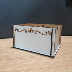 Wood Gift and Flower Box. Digital Dxf, Cdr, Ai, Svg and Pdf Files for ...