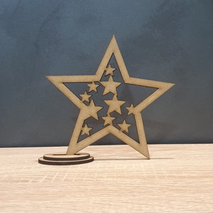Star on Stand, Laser Cut File (SVG, DXF, PDF) - Etsy