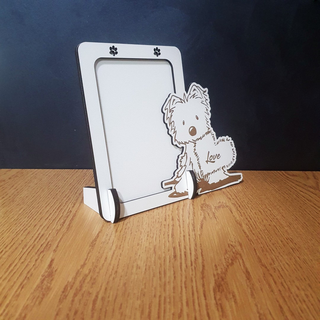 Dog Picture Frame SVG Laser Cut File - Etsy