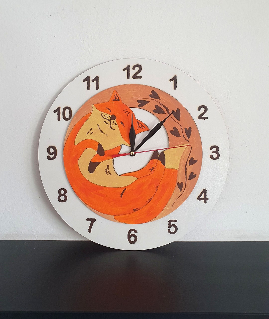 Fox Wall Clock Laser Cut Dxf Glowforge Svg File Digital Vector File - Etsy