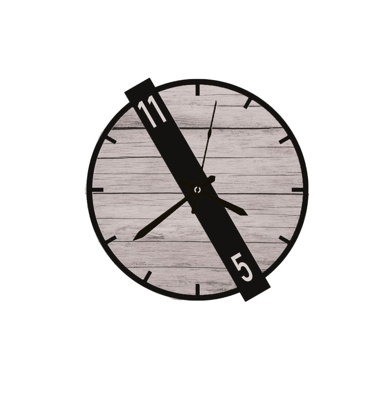 Modern Wall Clock Laser Cut Dxf Glowforge Svg File. Digital - Etsy