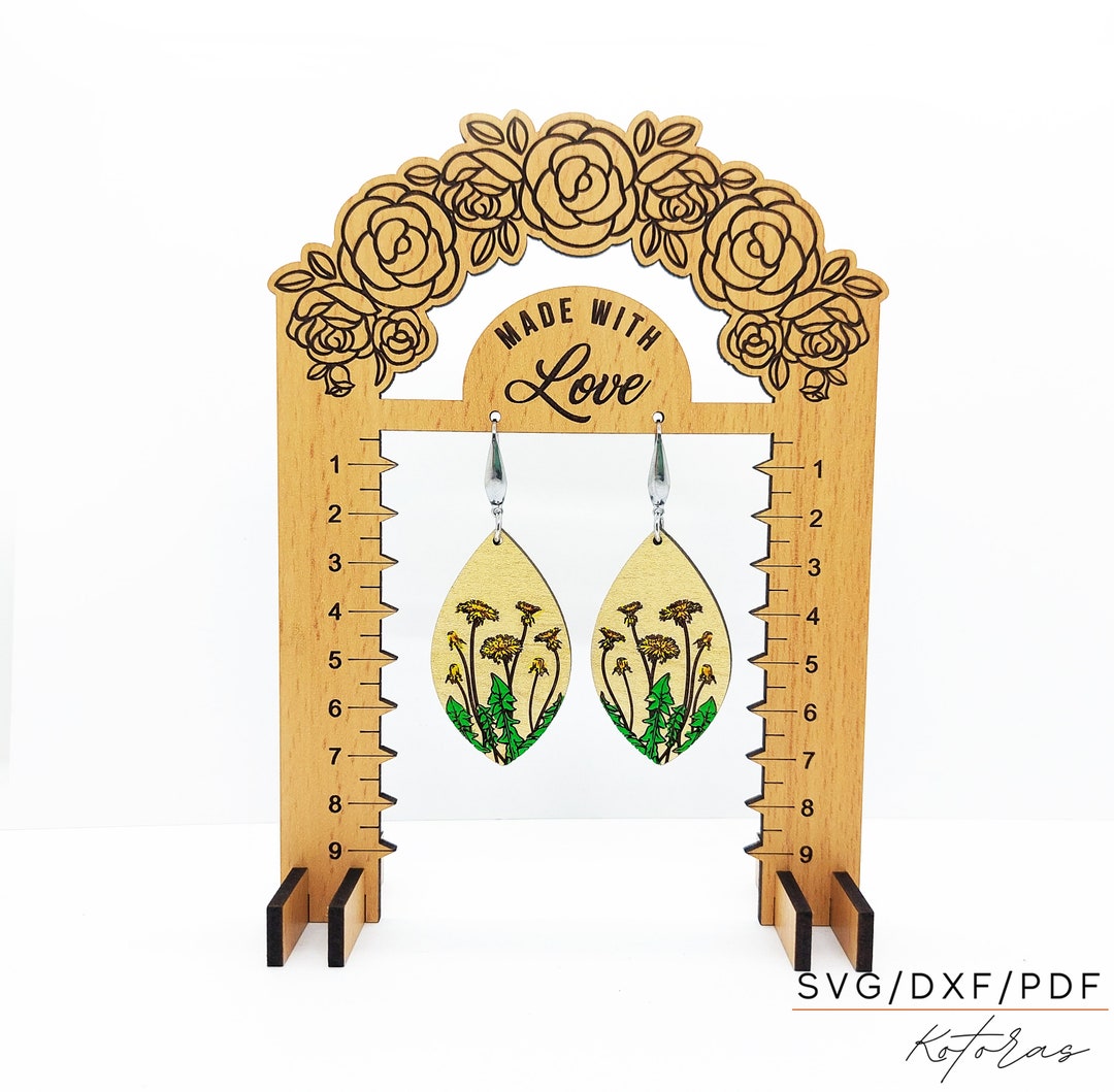 Earring Display Stand SVG Laser Cut File, Arch Design (3mm) - Etsy