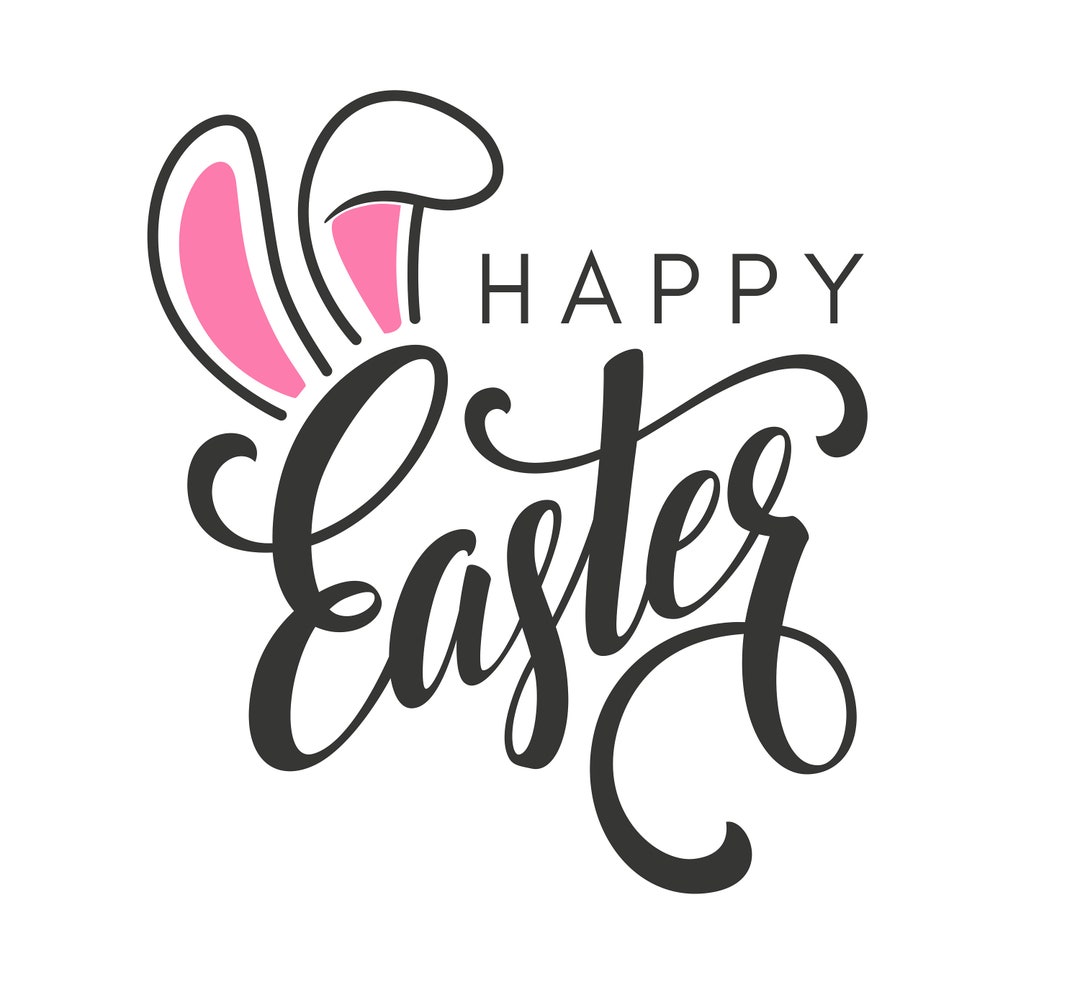 Happy Easter Svg - Cut and Print File, Digital Downloads - Etsy