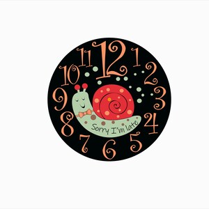 Snail Wall Clock Laser Cut Dxf Glowforge Svg File Digital Vector File ...