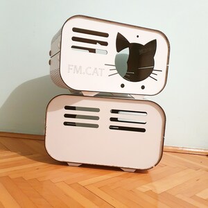 Radio Shapped Cat House I Laser Cut File I 3 Mm Thick - Etsy