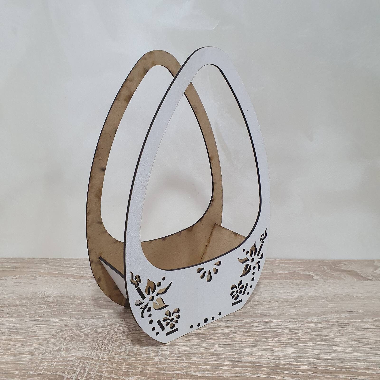 Easter Basket,laser Cut File for a Material Thickness of 3mm - Etsy