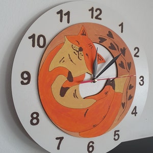 Fox Wall Clock Laser Cut Dxf Glowforge Svg File Digital Vector File - Etsy