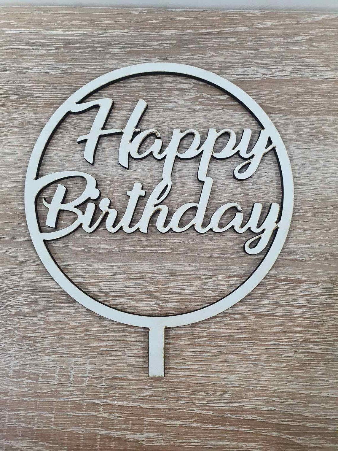 Happy Birthday Cake Topper Digital Download Vector File Cake - Etsy