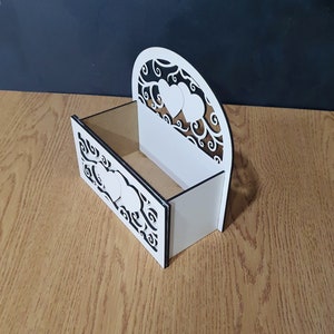 Wedding Gift Box. Flower Basket. Digital Dxf Files for Laser, Glowforge ...