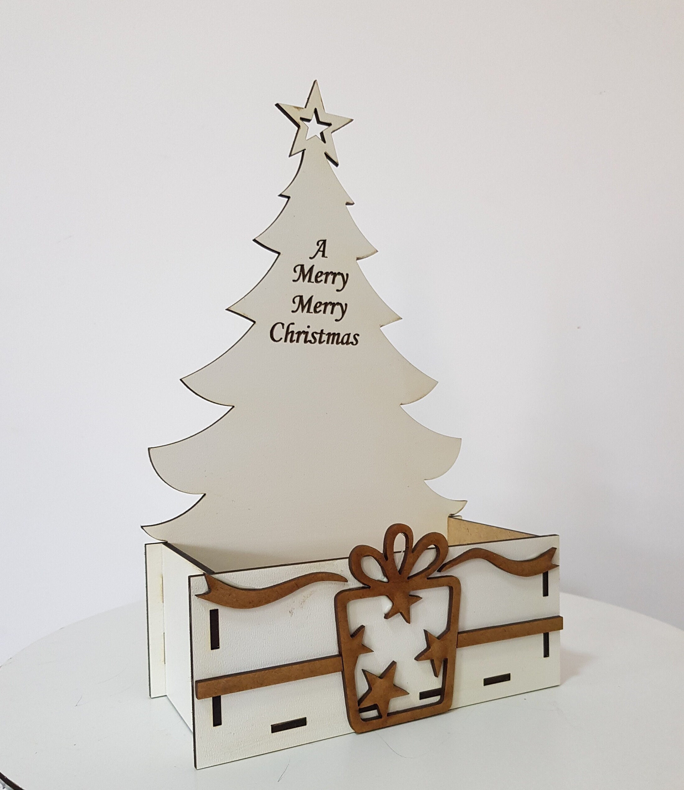 Christmas Gift Box, Christmas Decoration Digital File 3mm for Laser and ...