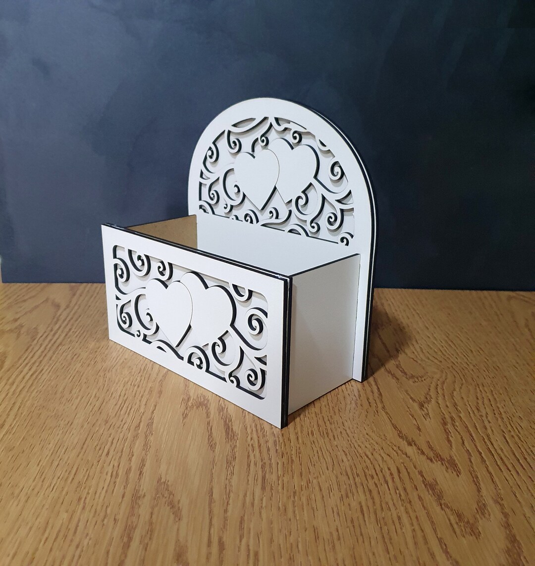 Wedding Gift Box. Flower Basket. Digital Dxf Files for Laser, Glowforge ...