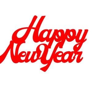 Happy New Year Cut Files Svg Pdf Dxf Ai Cdr - Colorful Happy New Year ...