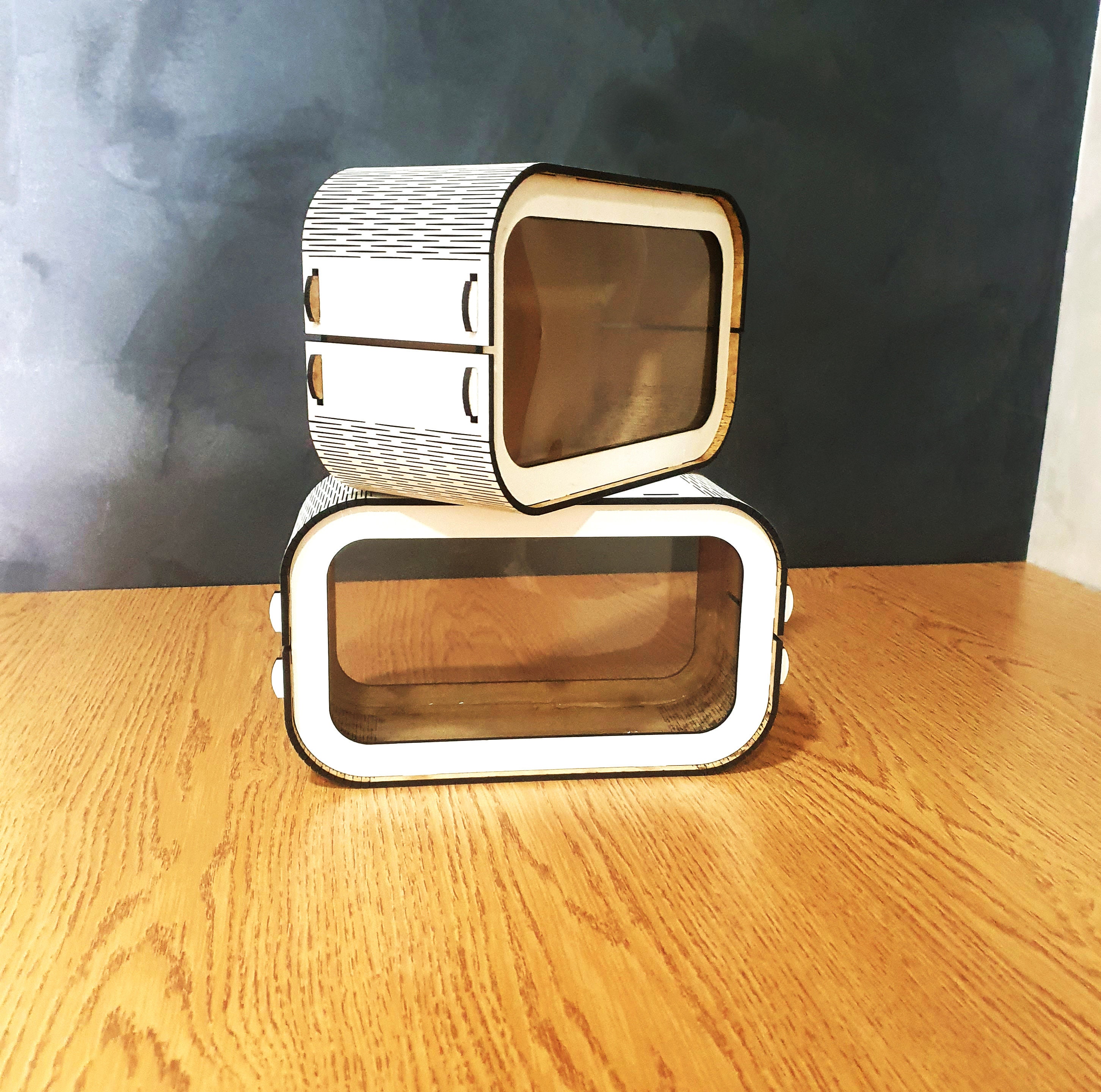 Wooden Card Box , Laser Cut File SVG DXF - Etsy