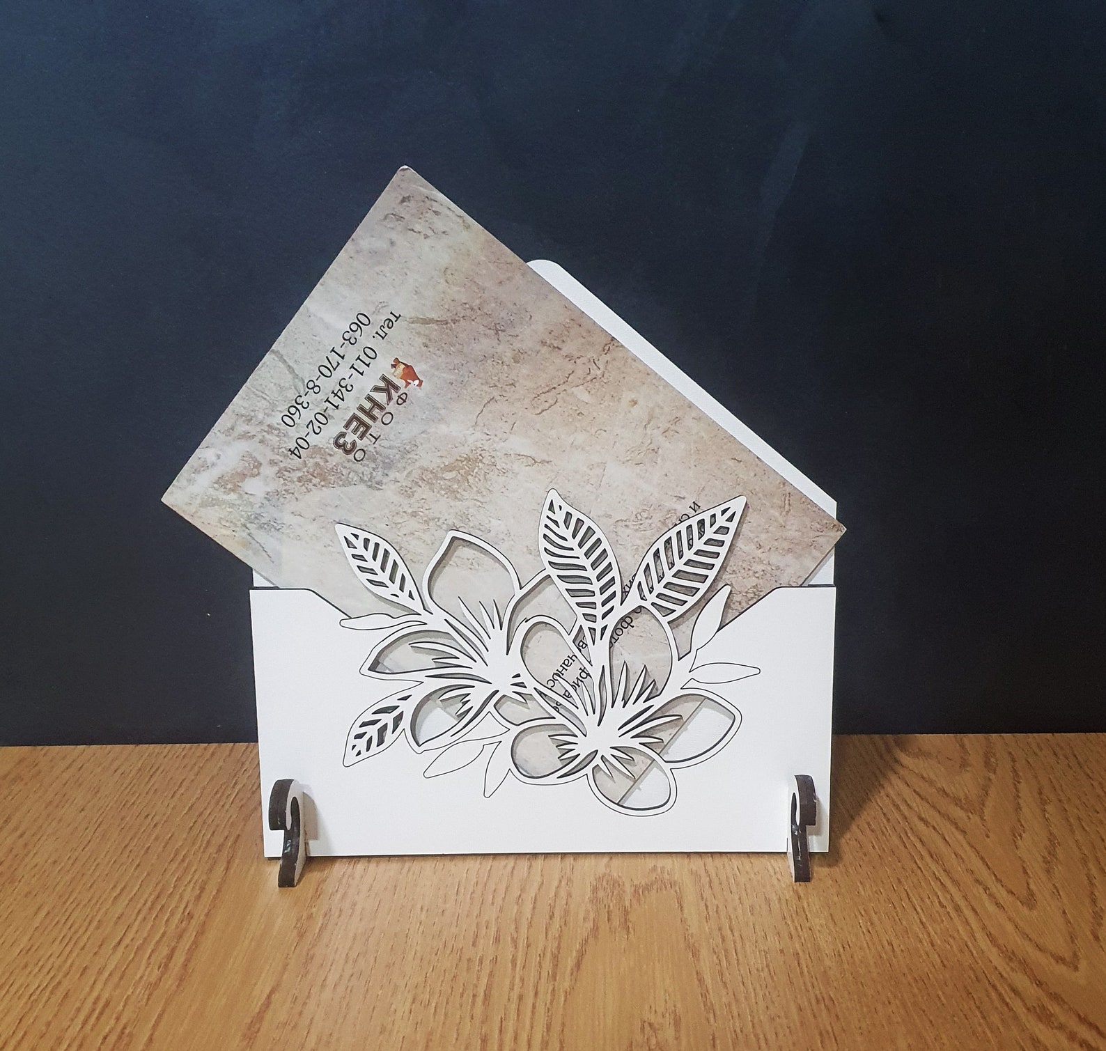 Flyer Holder Laser Cutting SVG DXF File - Etsy