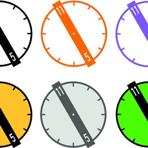 Modern Wall Clock Laser Cut Dxf Glowforge Svg File. Digital Vector File ...