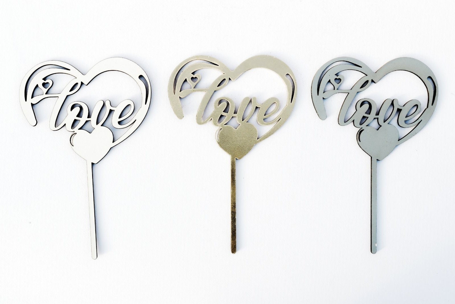 LOVE and Heart Shape Laser and Glowforge Cut Digital File - Etsy