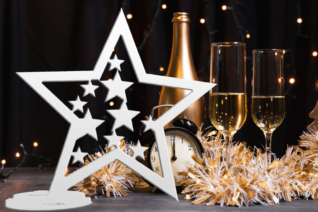 Star on Stand, Digital File 3mm for Laser, Glowforge and CNC Cutting ...