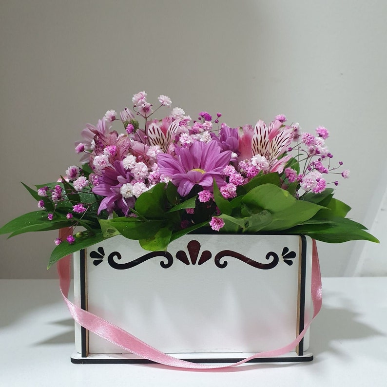 Wood Gift and Flower Box. Digital Dxf Cdr Ai Svg and Pdf - Etsy