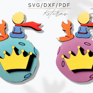 The Little Prince Pin for Laser Cut and Engrave Wood Svg, Laser Cut Svg ...