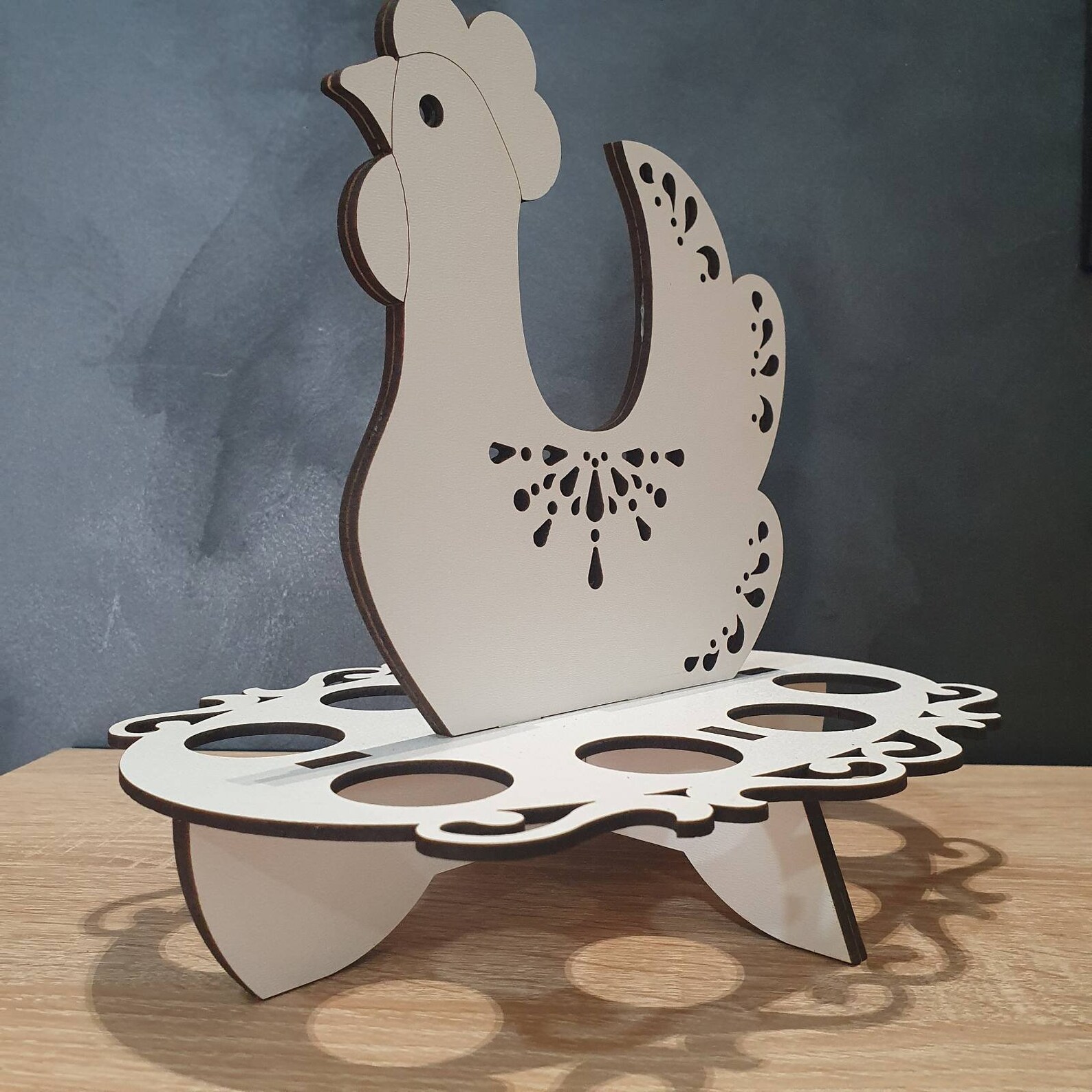 Chicken Easter Egg Holder, Laser Cut File (svg, Dxf, Cdr, Ai) - Etsy