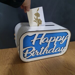Wooden Card Box Gift for Birthday Party , Laser Cut File SVG DXF - Etsy