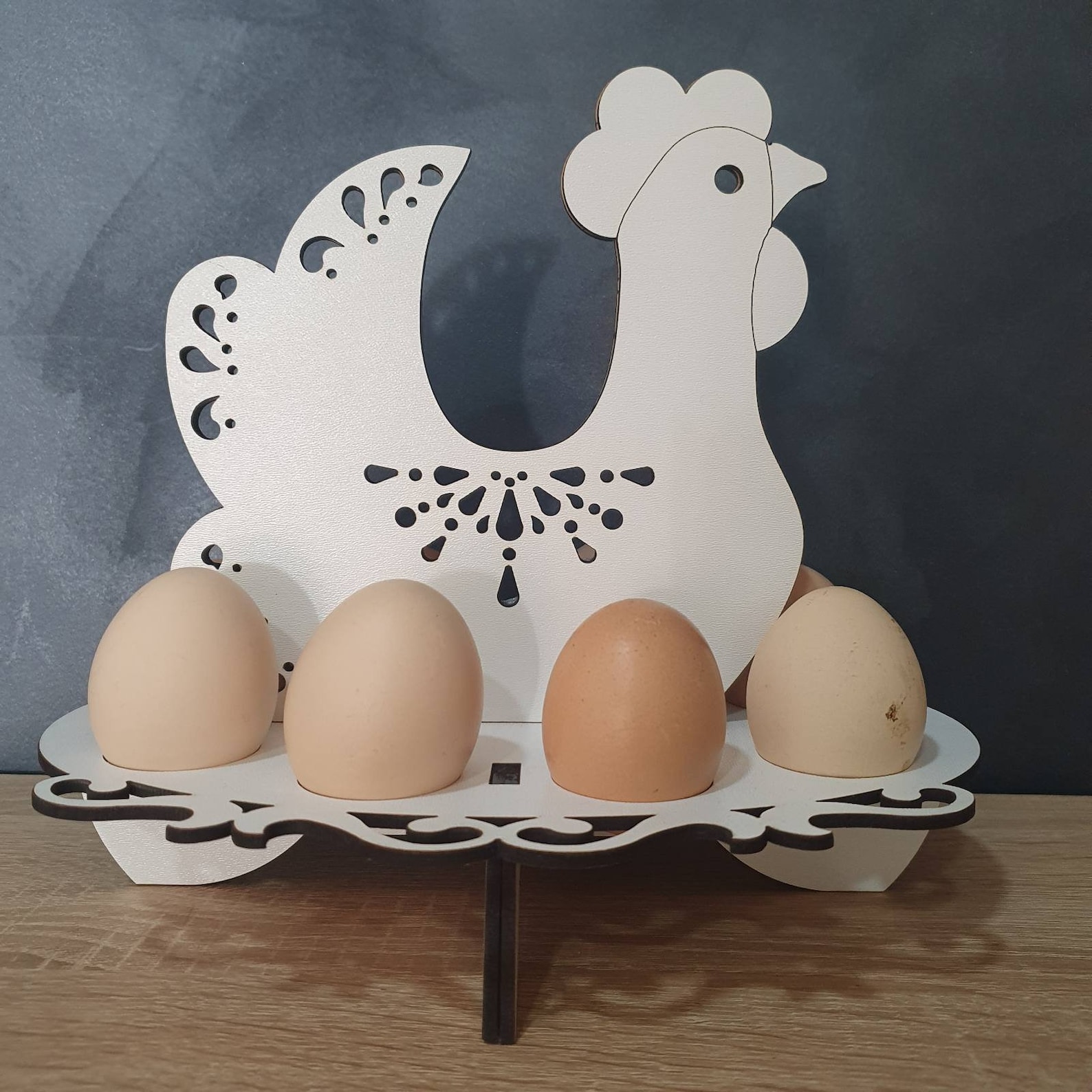 Chicken Easter Egg Holder, Laser Cut File (svg, Dxf, Cdr, Ai) - Etsy