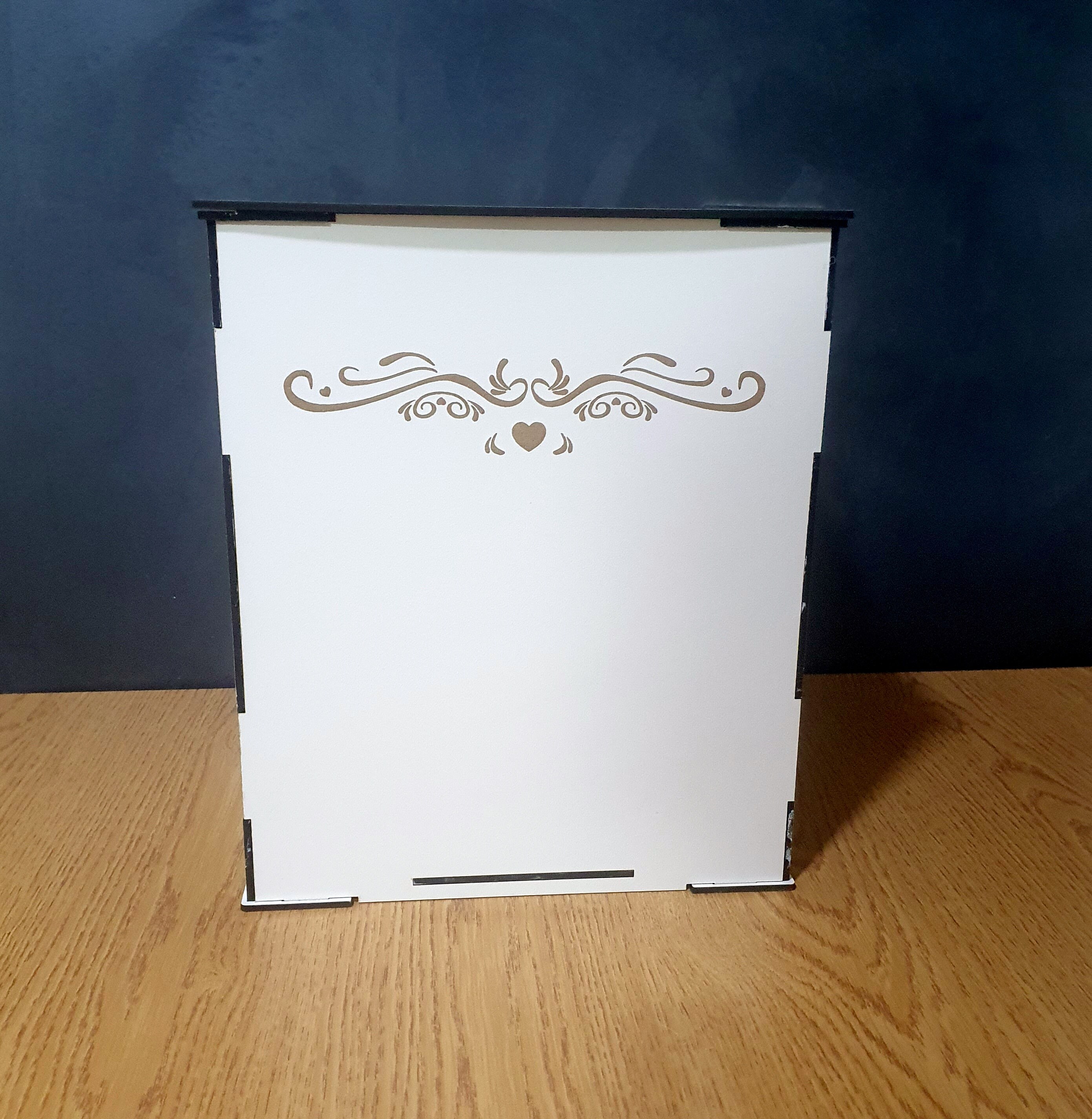 Wooden Card Box Wedding and Birthday Gift Box Laser Cut - Etsy