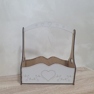 Flower and Gift Box. Laser Cut File - Etsy