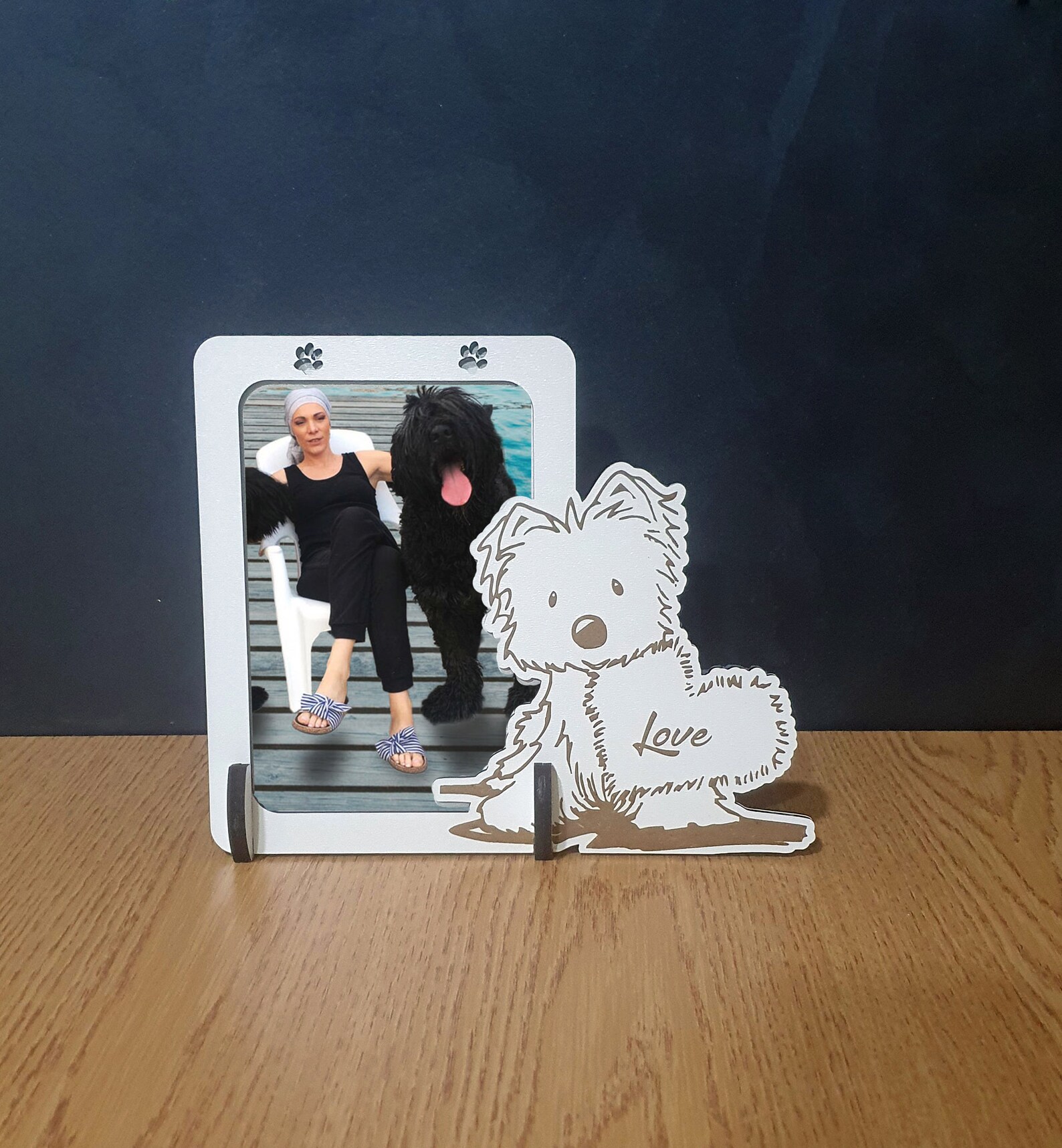 Dog Picture Frame SVG Laser Cut File - Etsy