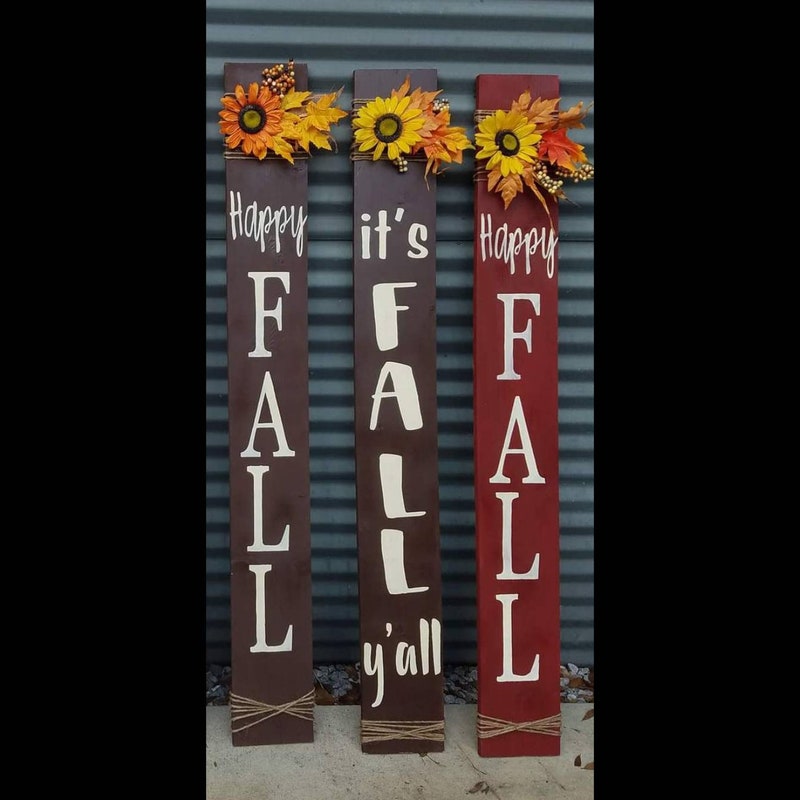 Tall Fall Sign - Etsy