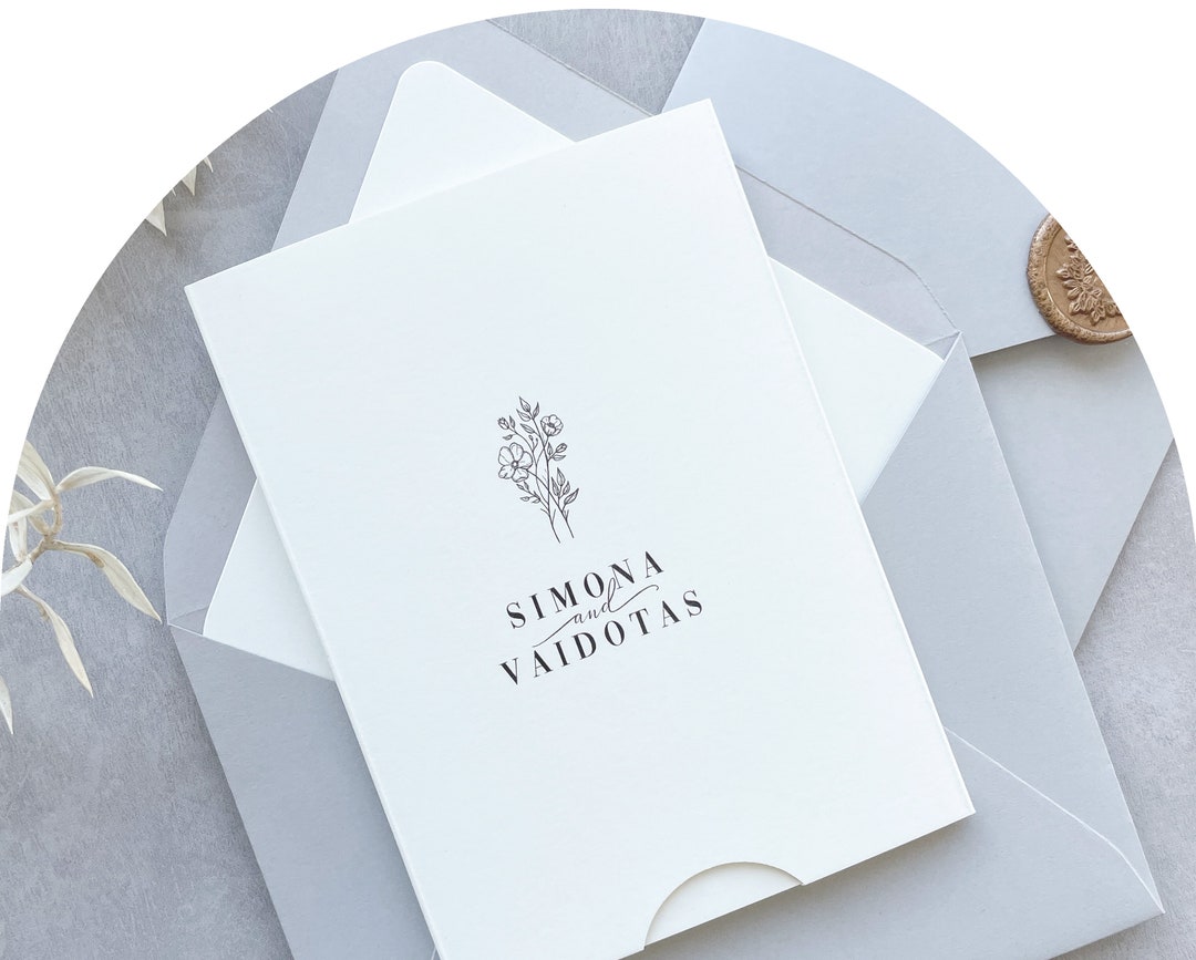 Pocket Wedding Invitation, Elegant Wedding Invitations, Unique Invites ...