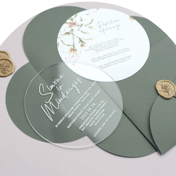 Transparent Wedding Invitation - Etsy