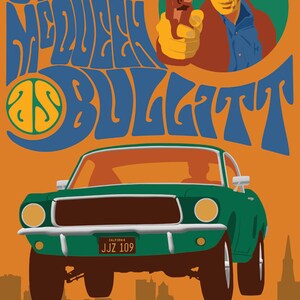 Steve Mcqueen as Bullitt Magnet - Etsy