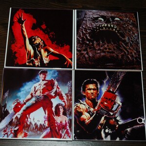 Evil Dead Ceramic Coaster Set Gothic Housewares Dark Decor - Etsy
